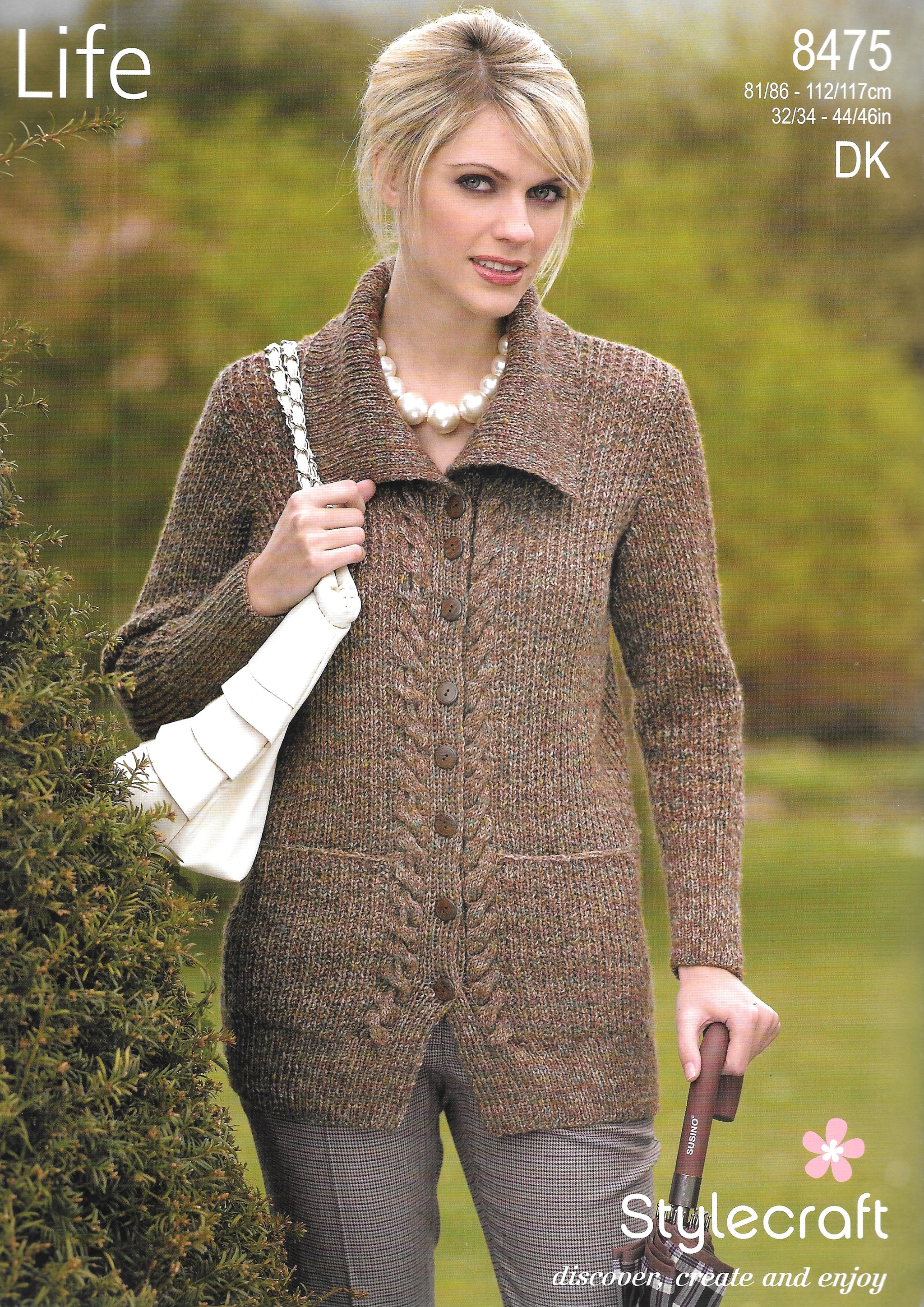 8475 Stylecraft Ladies Jacket knitting pattern – Wool And Much Much More