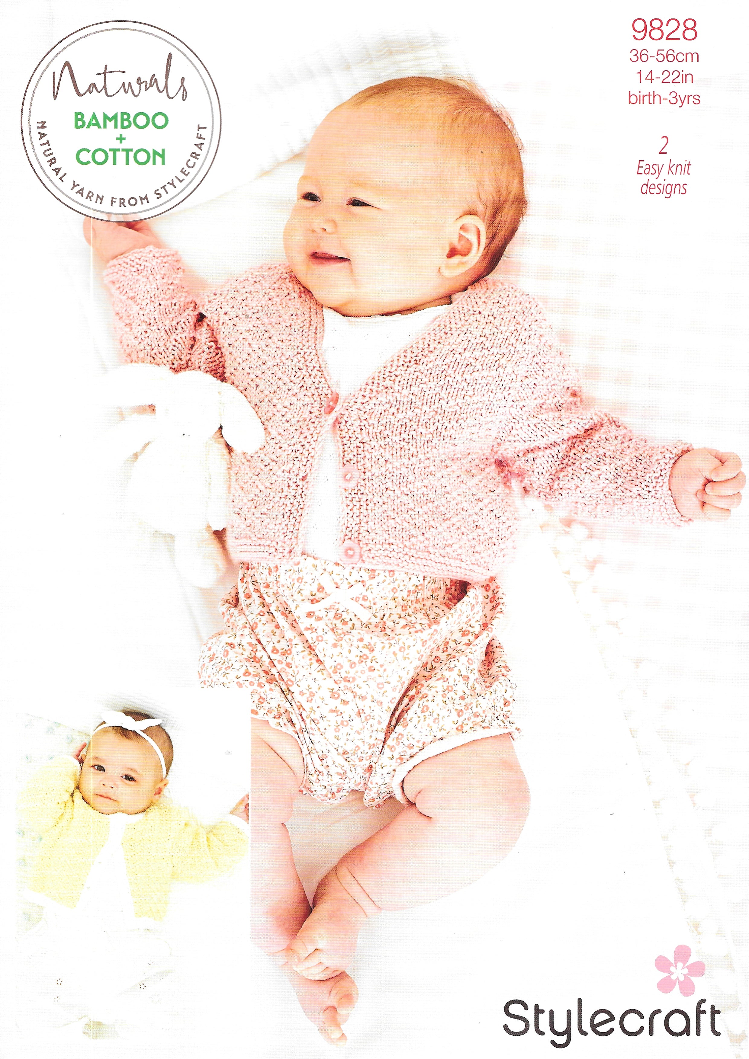 9828 Stylecraft knitting pattern. Child's Cardigans. Double Knitting ...