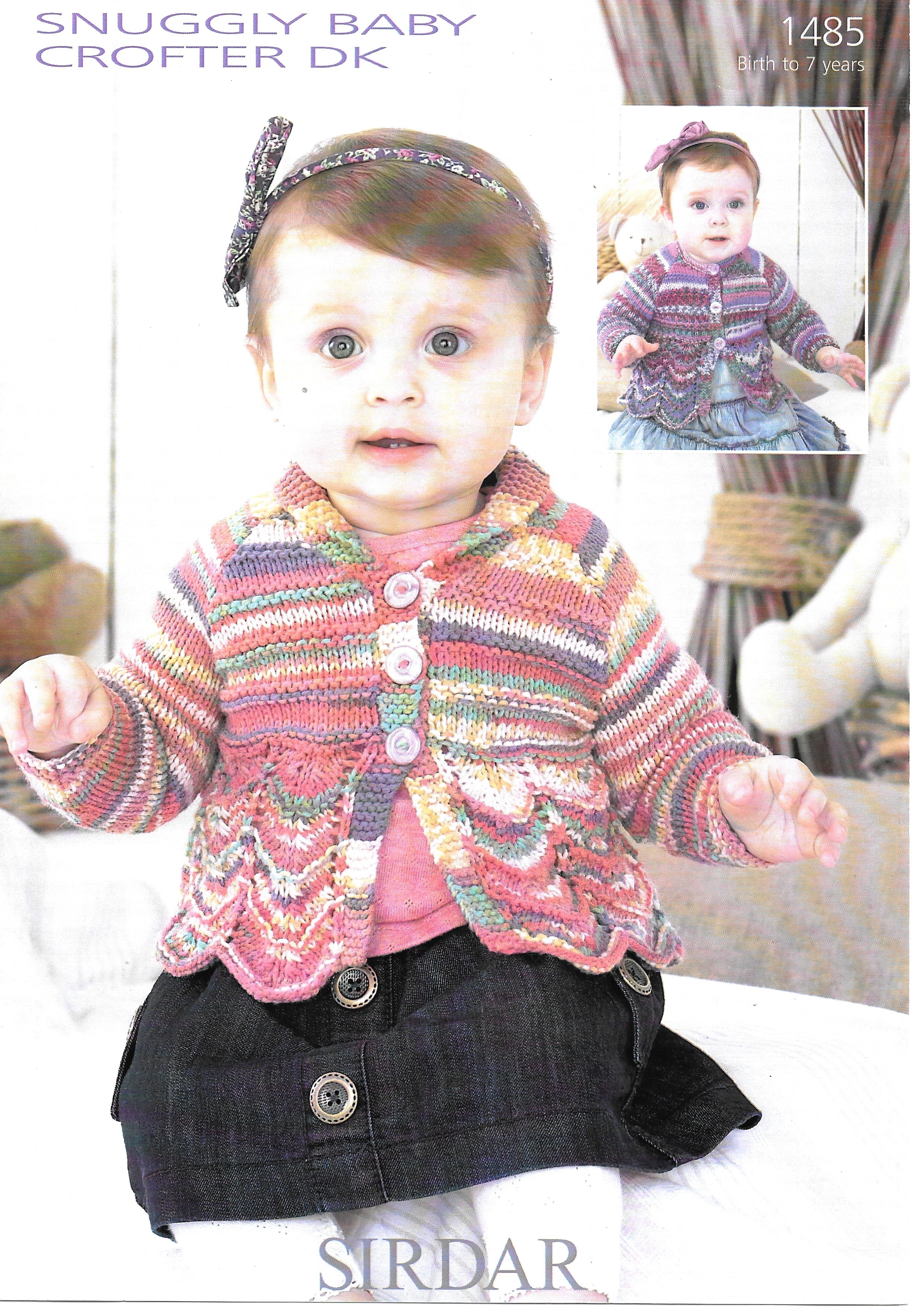 Sirdar 1485 Snuggly DK Pattern for Child's Cardigan Knitting Pattern ...