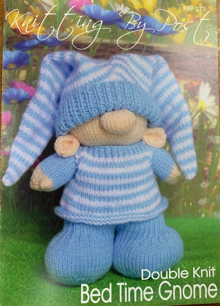 KBP-273 Bed Time Gnome toy in DK knitting pattern – Wool And Much Much More