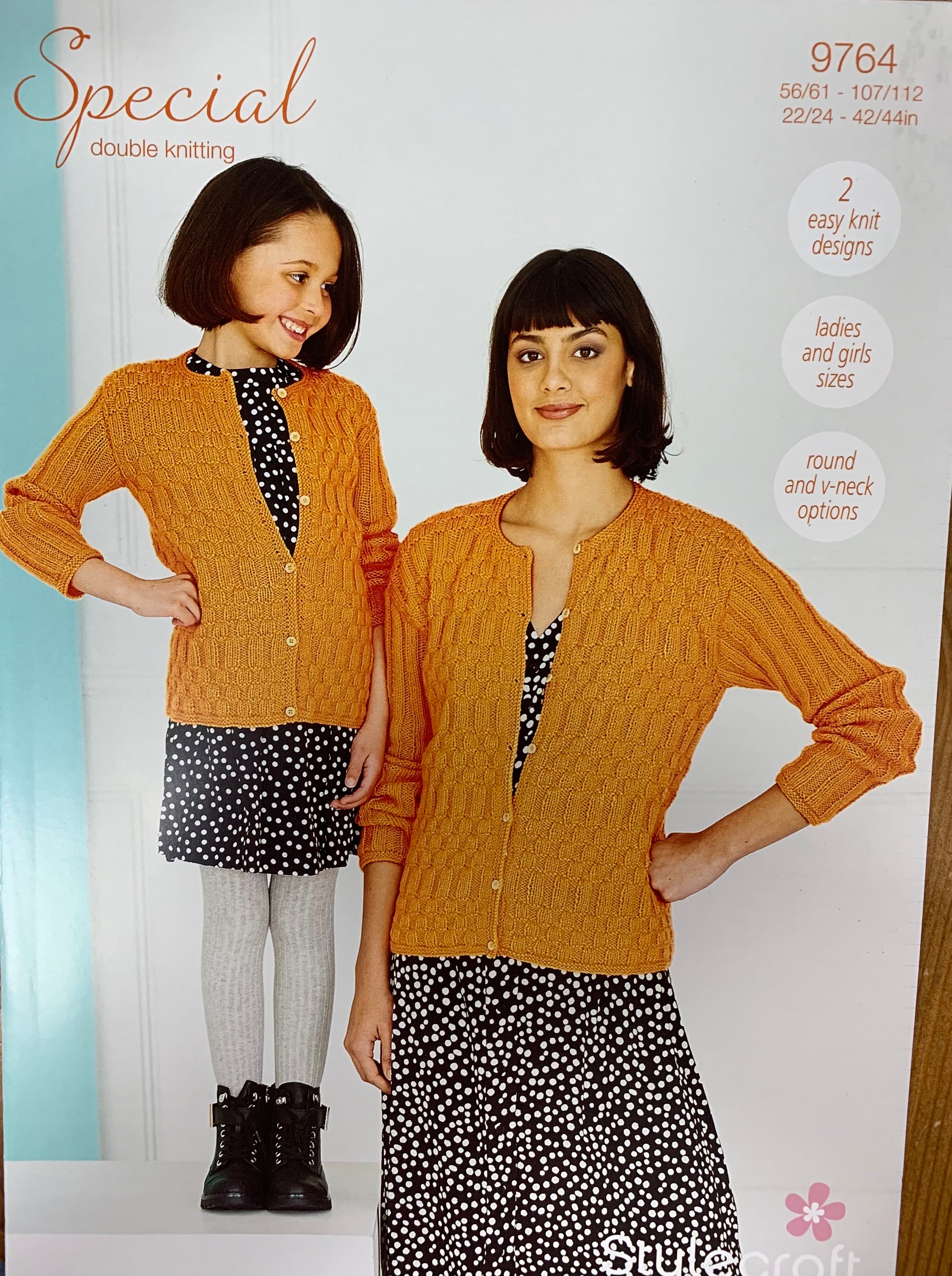 Stylecraft 9764 Special DK Ladies and Child Cardigan knitting pattern ...